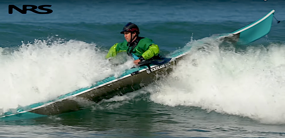 Sea Ocean Kayak Tipped Over